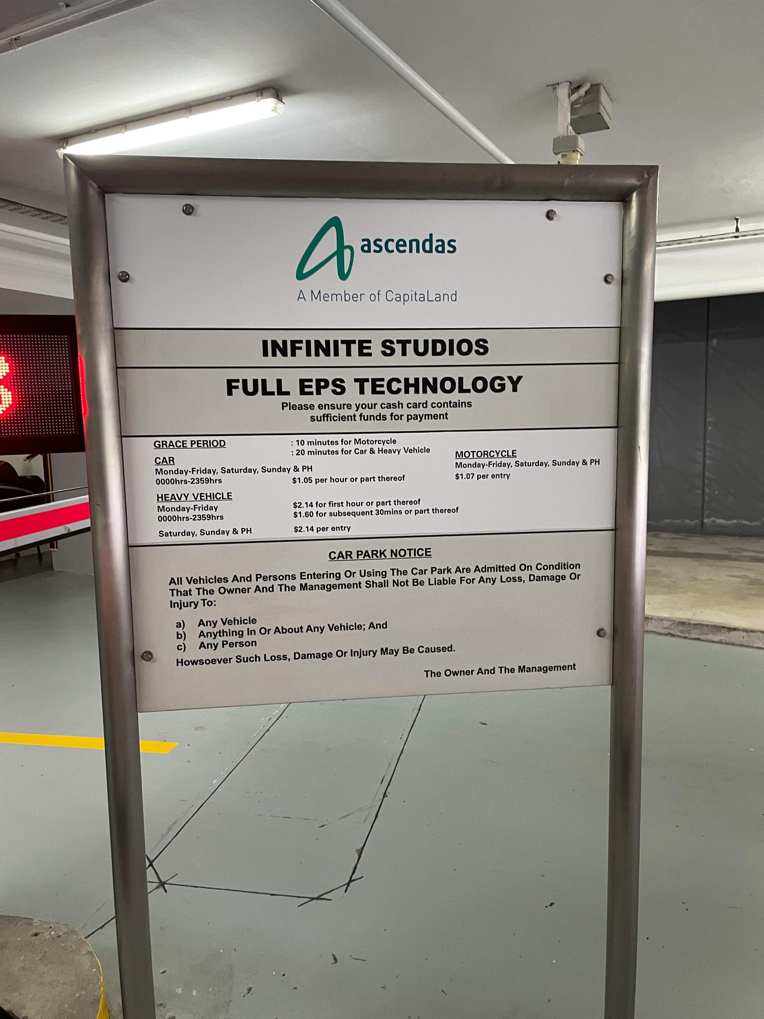 Infinite Studios | Media Circle 23, 138563 Singapore | EV Station