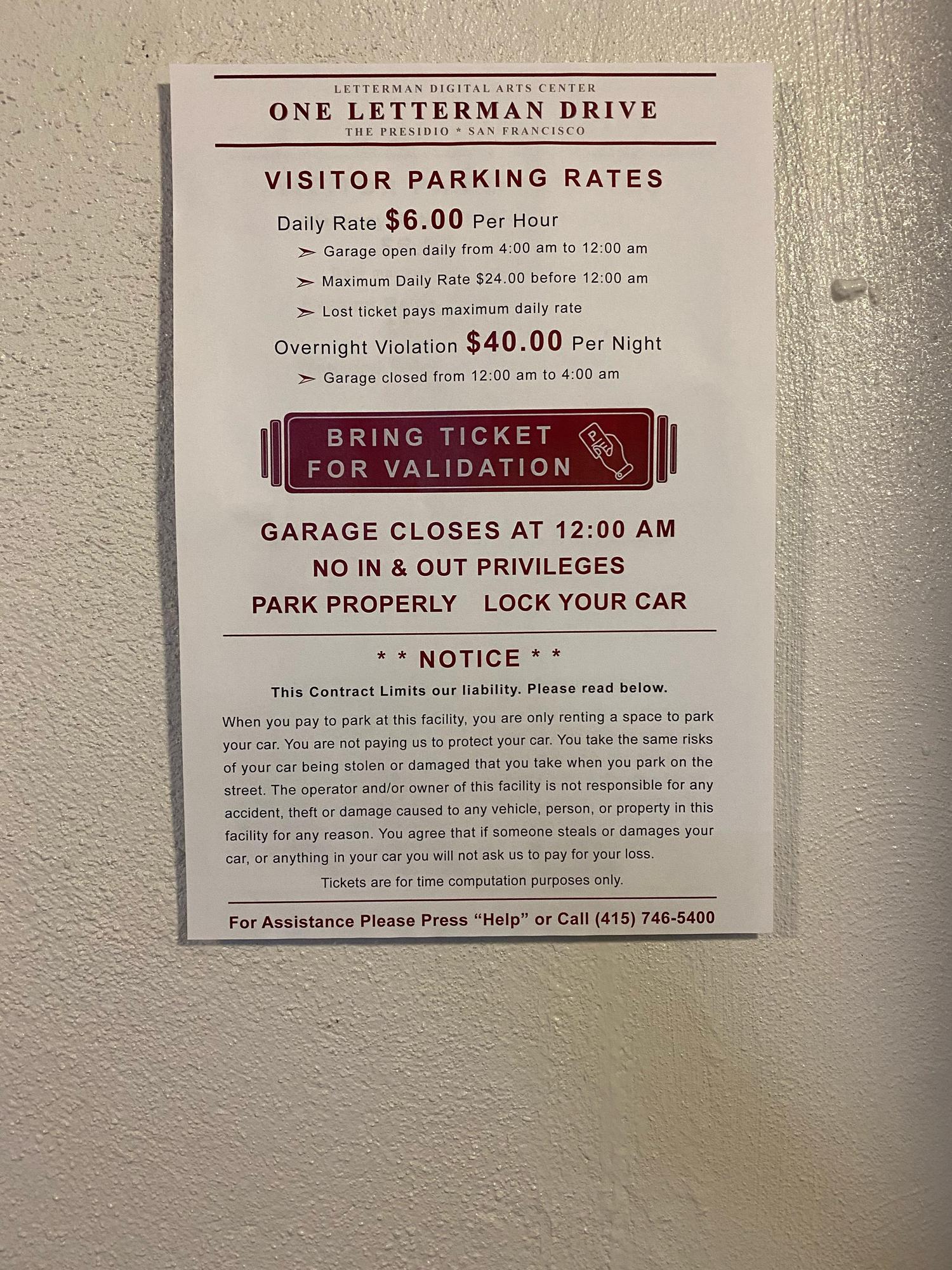 Letterman Digital Arts Center - Visitor Garage | SF, CA | EV Station