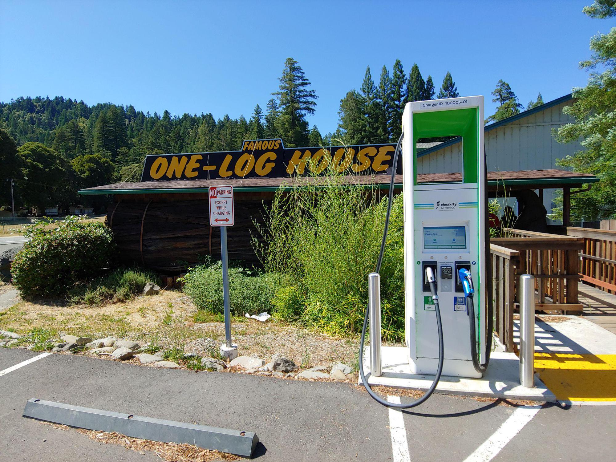 One Log House | Garberville, CA | EV Station