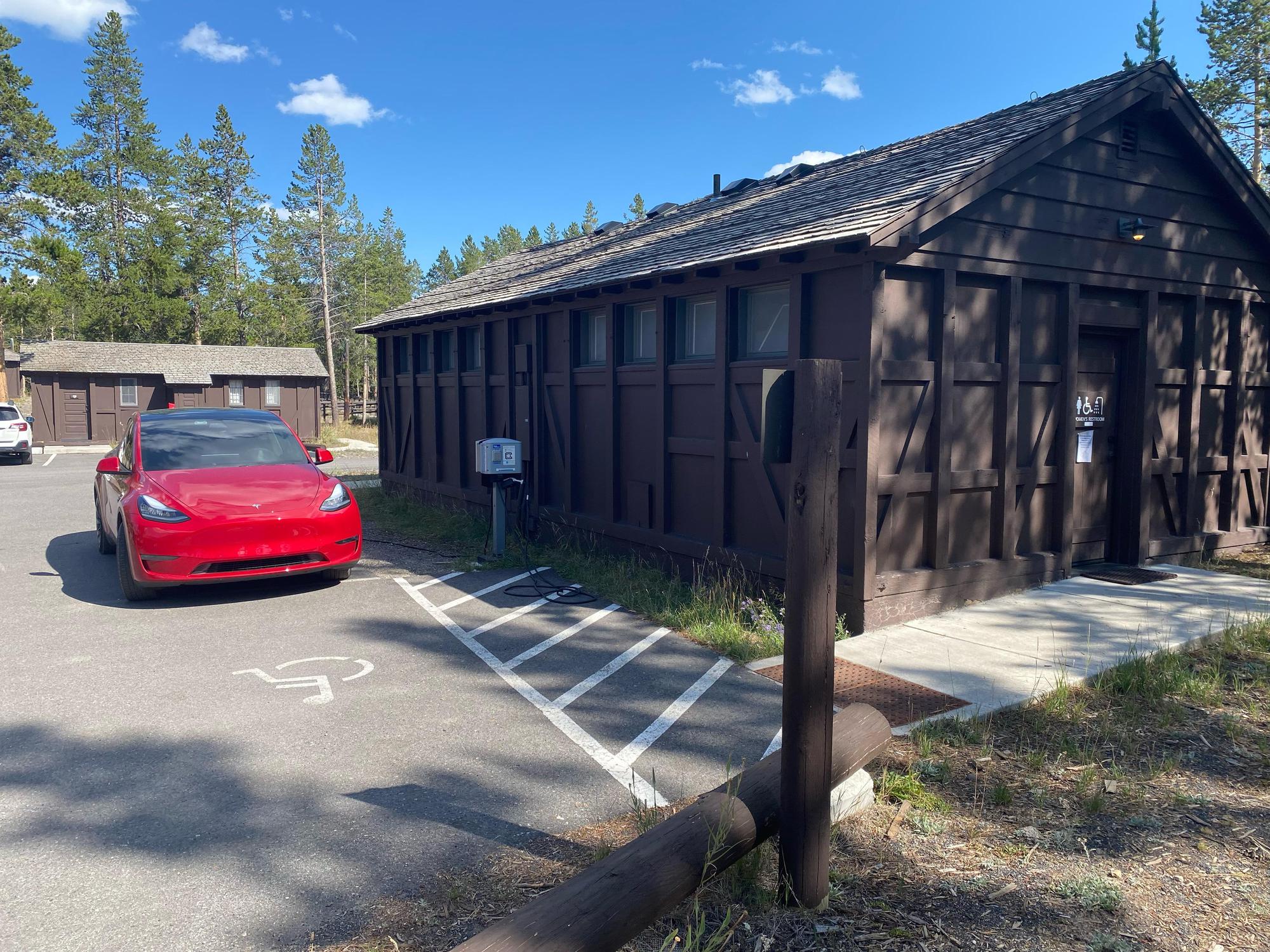 Old Faithful Lodge Cabins | Yellowstone National Park, WY | EV Station