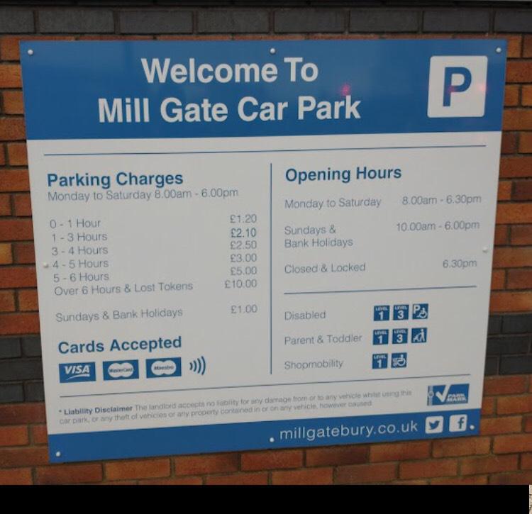 Millgate Shopping Centre - Multi-Storey Car Park | Clerke Street, Bury ...