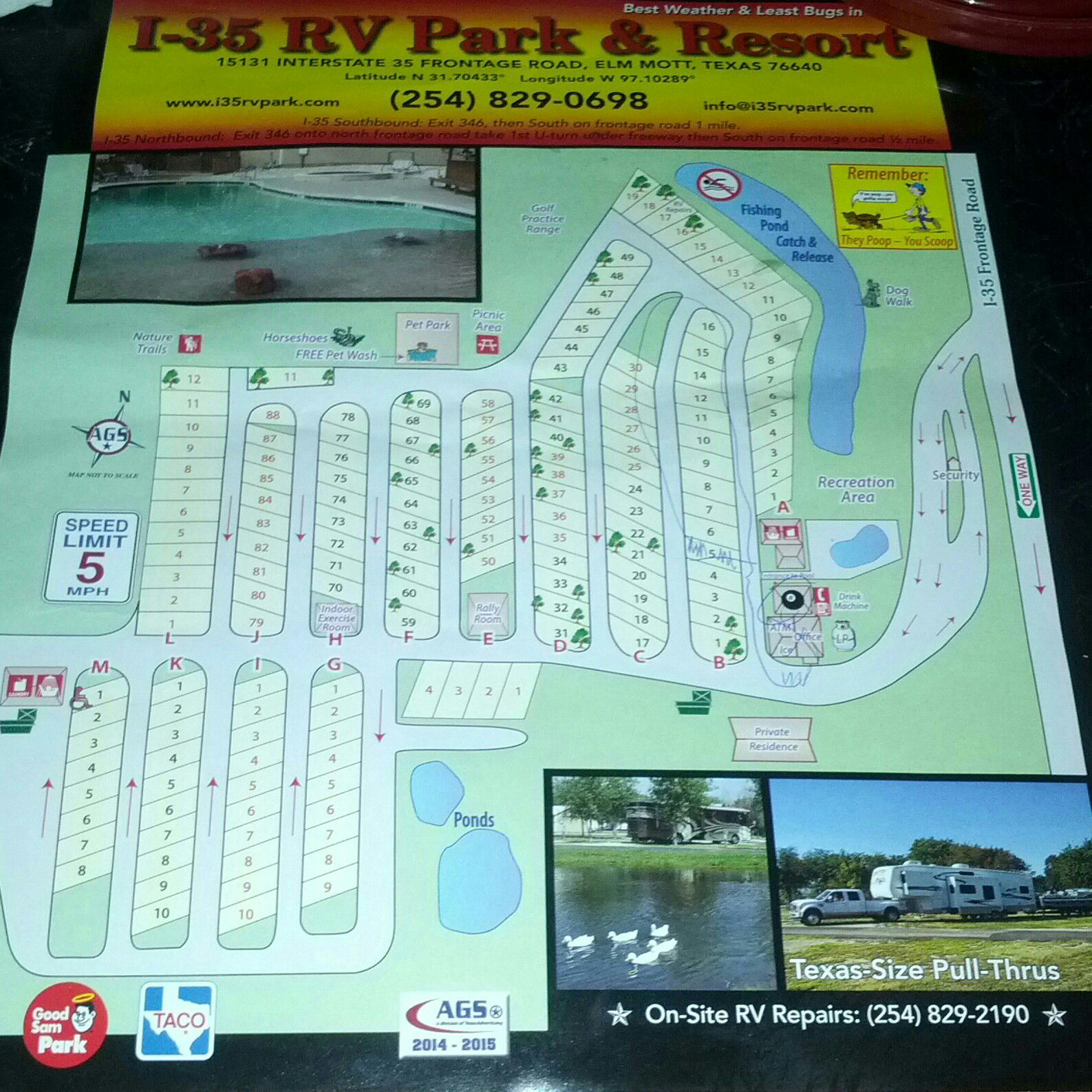 I-35 RV Park & Resort | Elm Mott, TX | EV Station