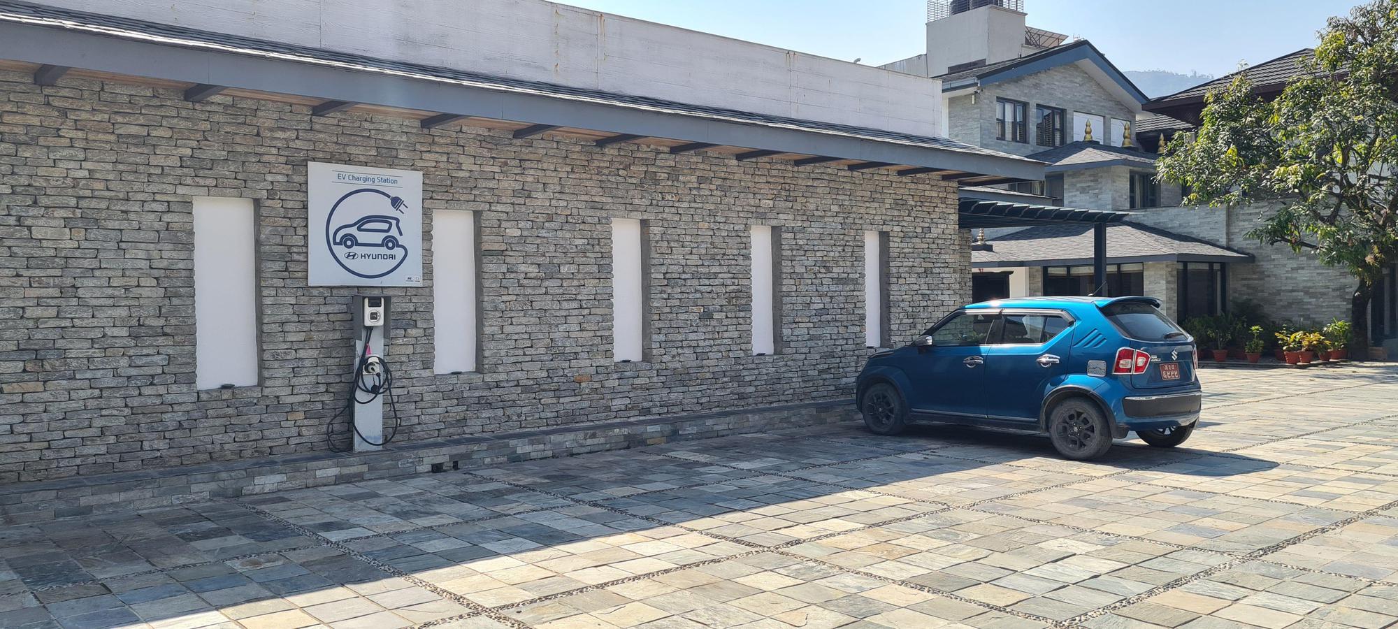 Hotel Barahi, Hyundai 7.2kW AC Charger | Pokhara, Gandaki Province | EV ...