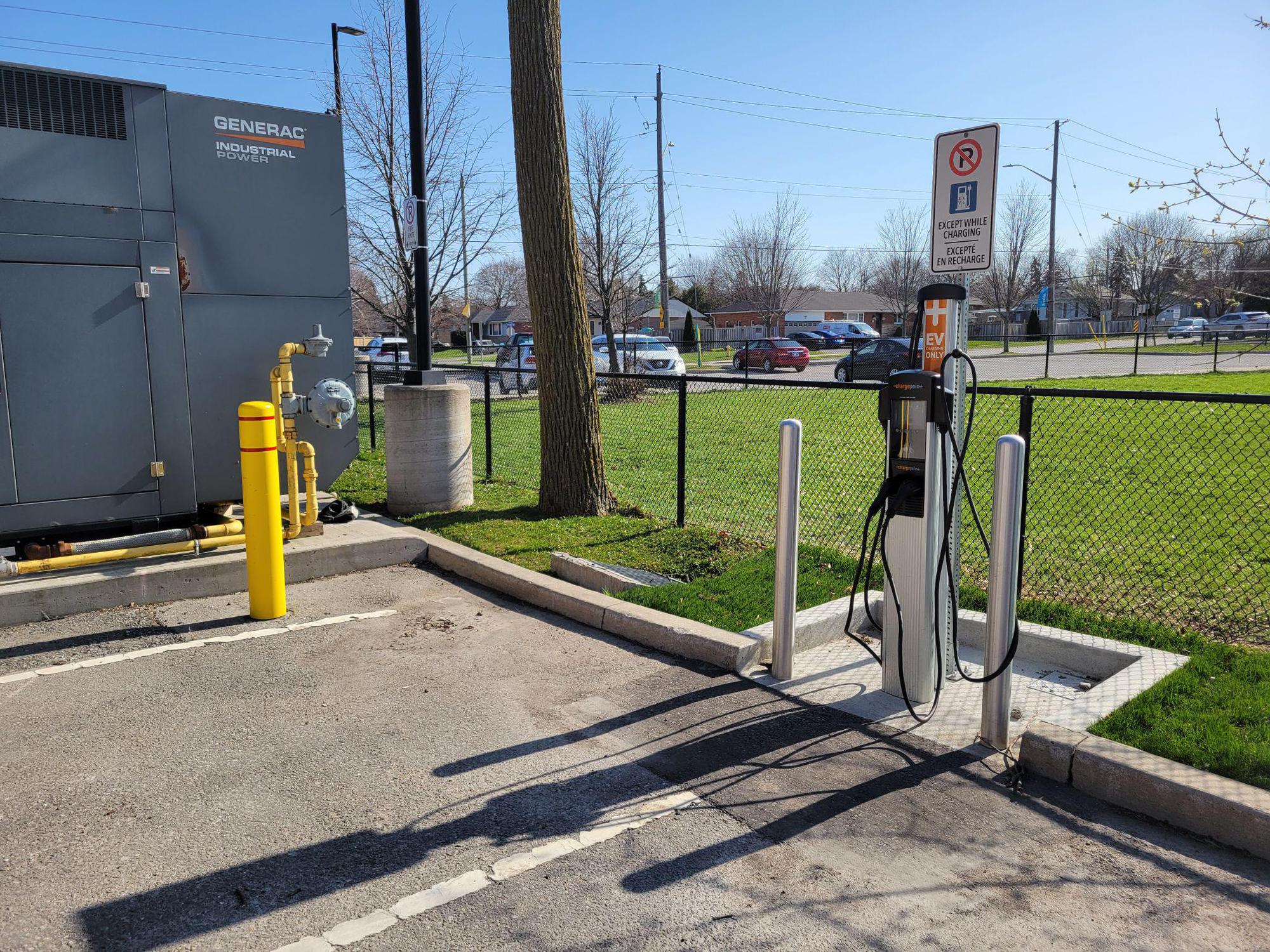 Brooklin Community Center and Library | Whitby, ON | EV Station