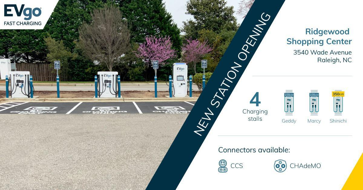 Ridgewood Shopping Center | Raleigh, NC | EV Station