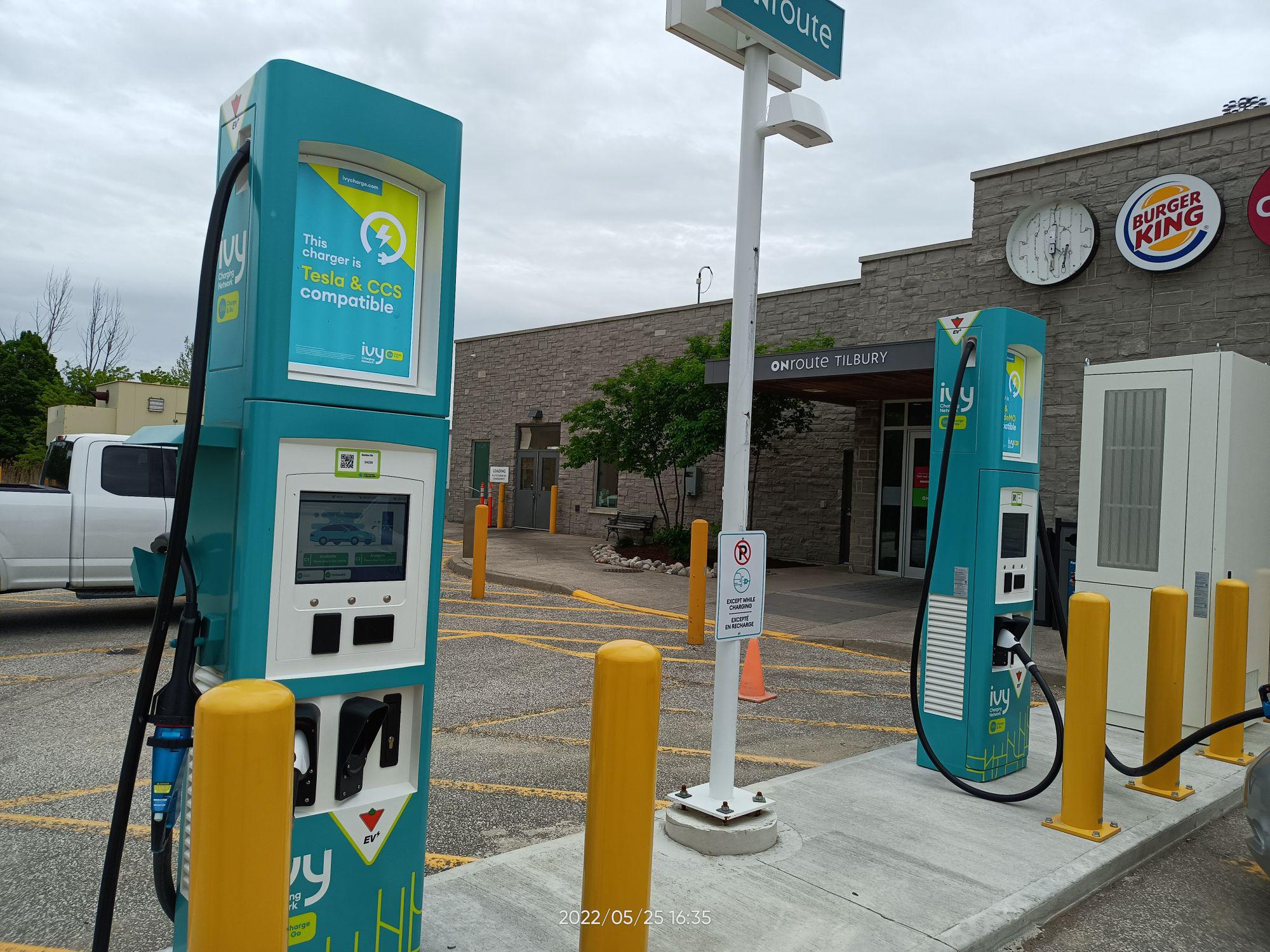 ONroute Tilbury South | Tilbury, ON | EV Station