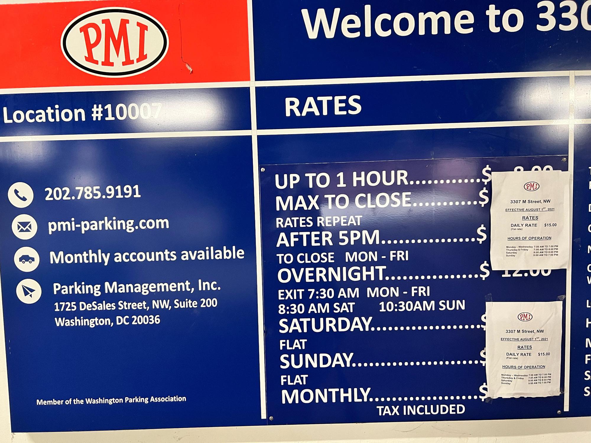 PMI Parking Garage | Washington, DC | EV Station