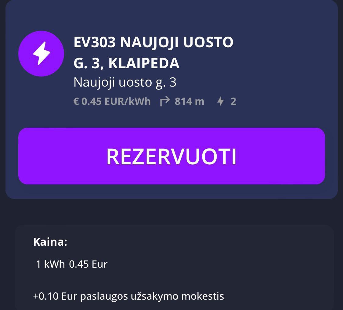 UniPark Perkela | Klaipėda, Klaipėdos apskr. | EV Station