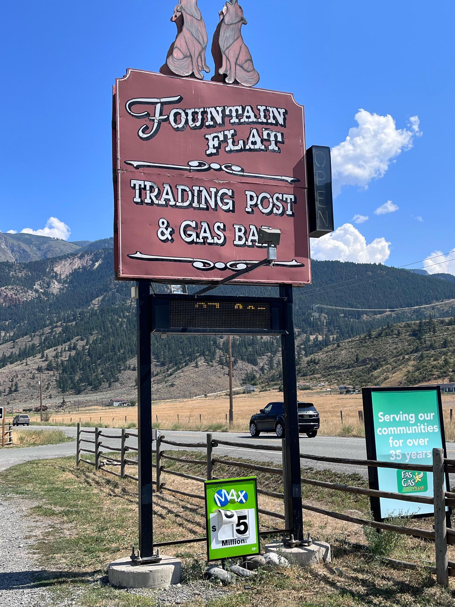 Fountain Flat Trading Post | Lillooet, BC | EV Station